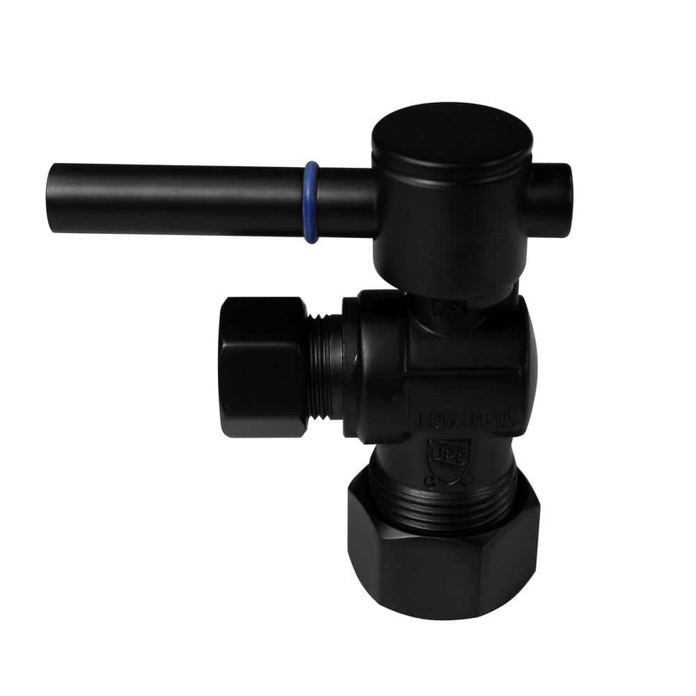 Westbrass 5/8 in. IPS x 3/8 in. O.D. Compression Outlet Angle Stop with ...