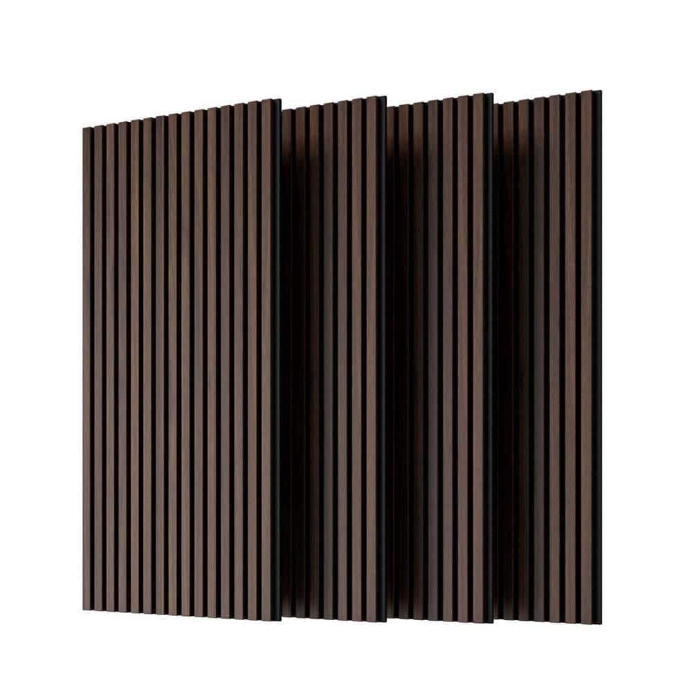 TENGYA LLC 4-Piece Acoustic Panels, 3D Fluted Sound Absorbing Panel ...