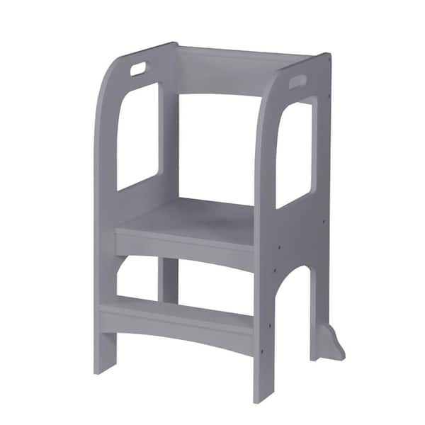 HOTEBIKE 1-Piece MDF Grey Kids' Standing Plastic Outdoor Stool HD28 ...