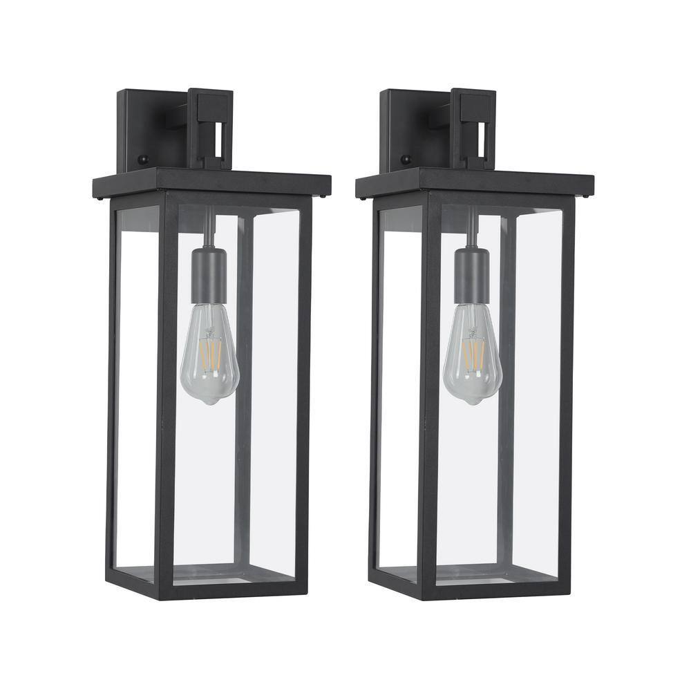 bessten Hera Black Hardwired Weatherproof Outdoor Path Light with No ...