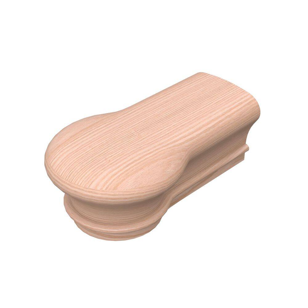EVERMARK Stair Parts 7219 Unfinished Red Oak Opening Cap Handrail ...