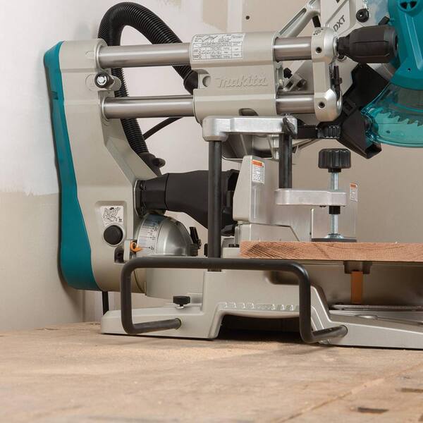 Makita 15 Amp 10 in. Dual Bevel Sliding Compound Miter Saw with Laser and Stand LS1019LX The Home Depot