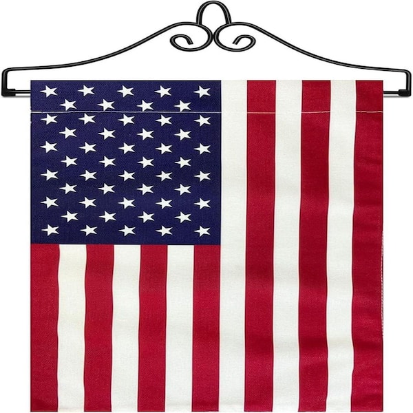 Cubilan American Flag Garden Flag Embroidered Stars 12x18 Inch USA ...