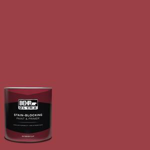 BEHR PREMIUM PLUS 5 gal. #QE-06 Reddest Red Eggshell Enamel Low Odor ...
