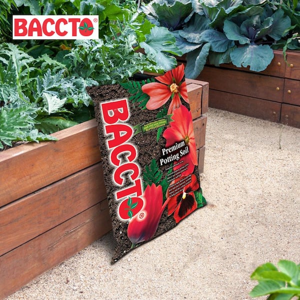 BACCTO 50 lbs. General All Purpose Premium Potting Soil with Perlite ...