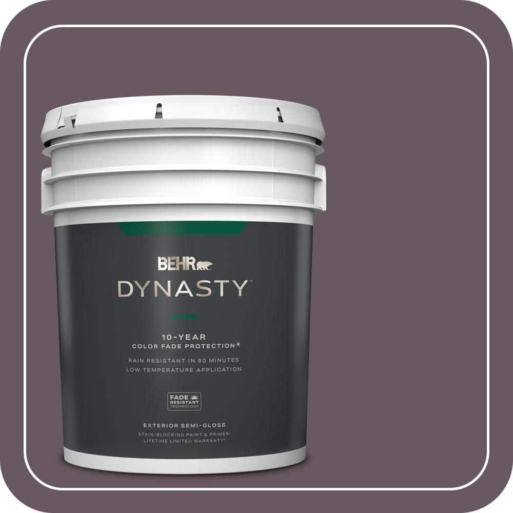 BEHR DYNASTY 5 gal. #N100-6 Urban Legend Semi-Gloss Exterior Stain ...