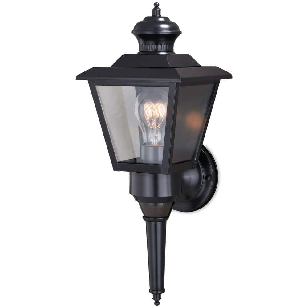 Vaxcel Monroe Black Motion Sensor Dusk to Dawn Traditional Outdoor ...