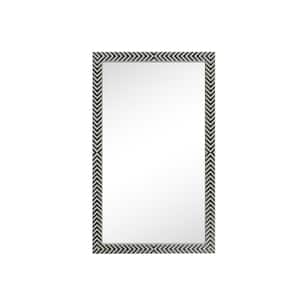 Timeless Home 36 in. W x 27 in. H x Modern Wood Framed Rectangle ...