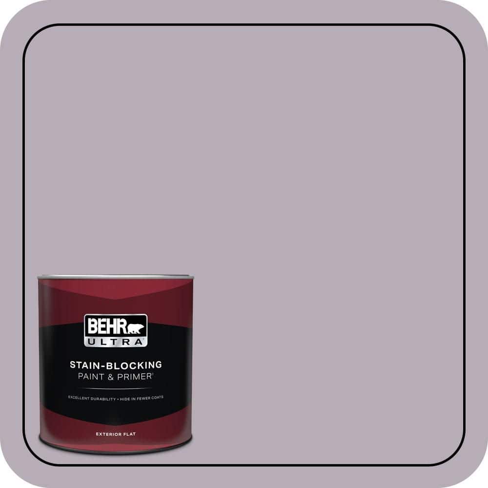 BEHR ULTRA 1 qt. #670F-4 Silverberry Flat Exterior Paint & Primer ...