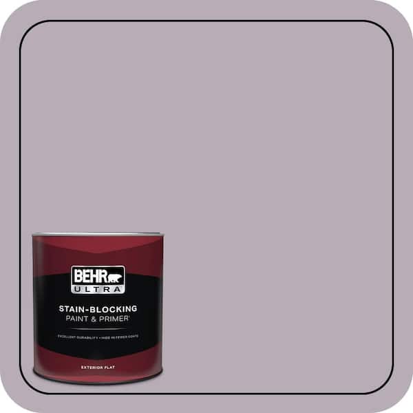 BEHR ULTRA 1 qt. #670F-4 Silverberry Flat Exterior Paint & Primer ...