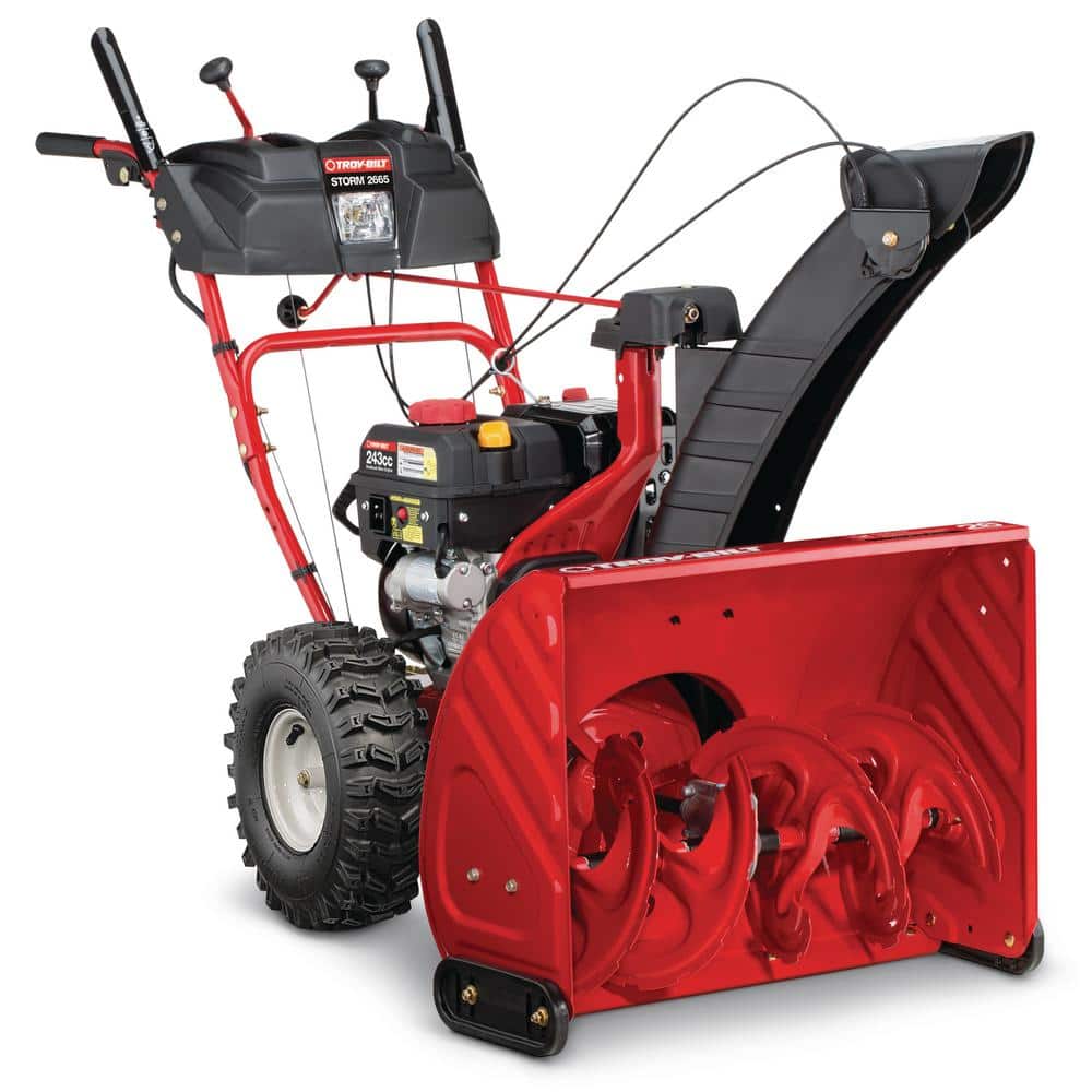 Troy-Bilt 26 in. 243 cc 2-Stage Gas Snow Blower with Electric Start ...
