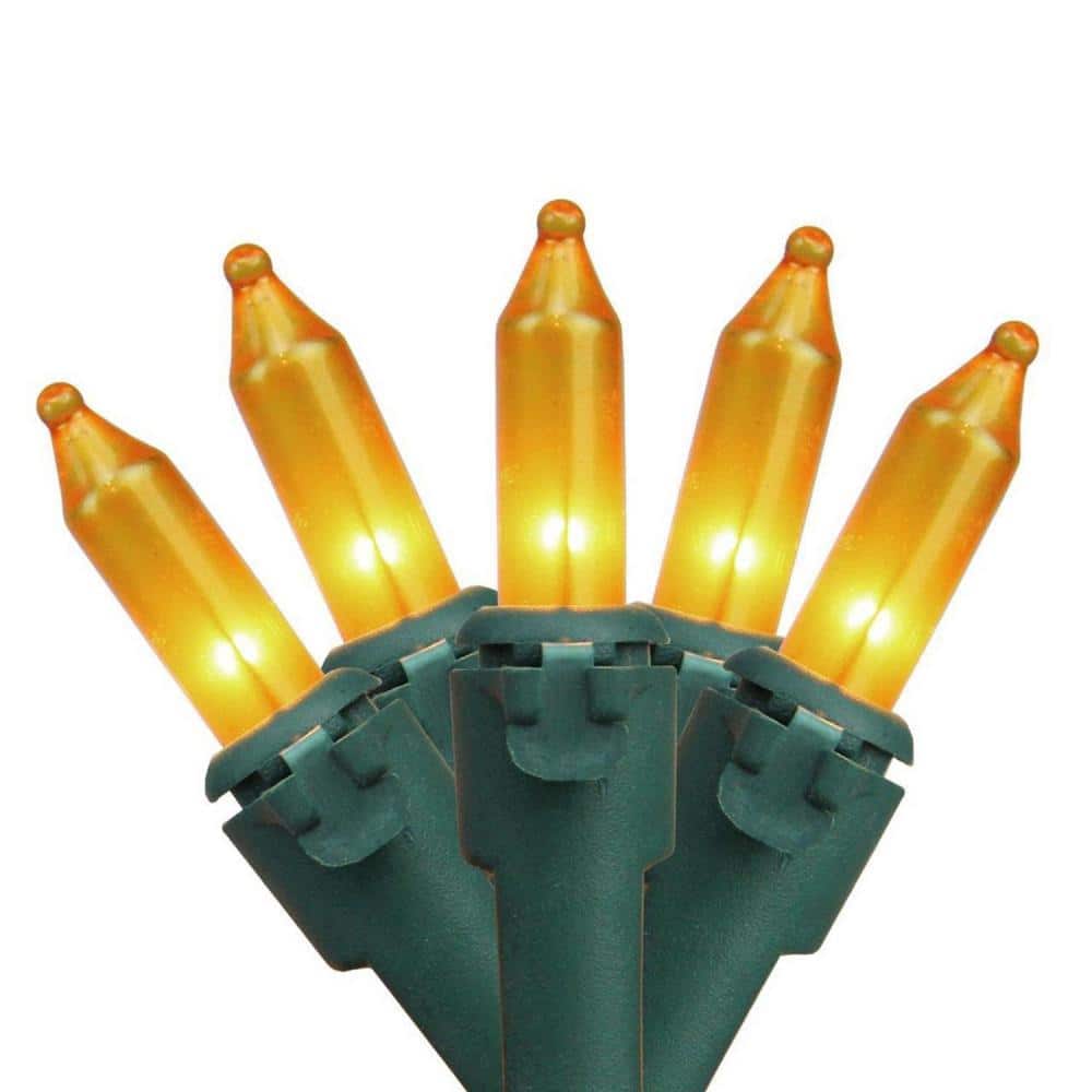 Brite Star 31.25 ft. 150-Count Gold Chasing 8-Function Mini Christmas ...