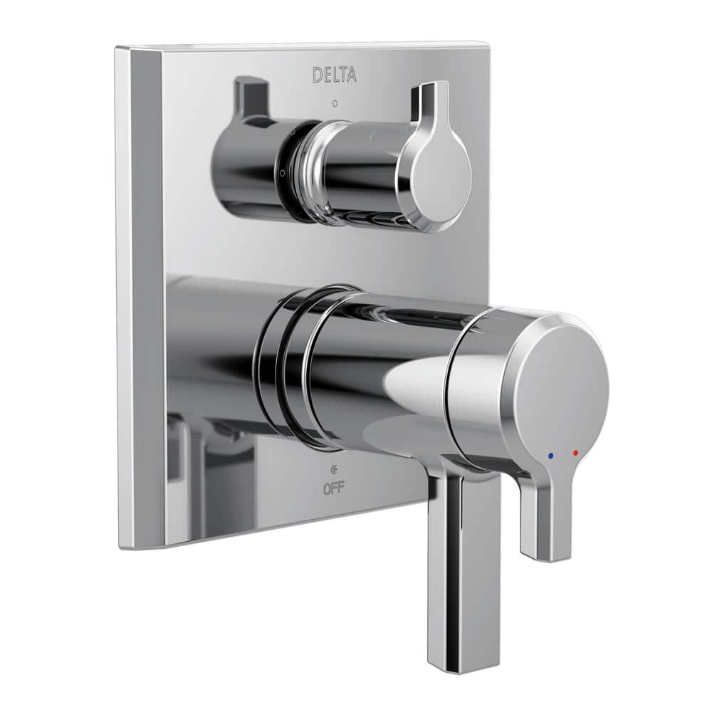 Delta Pivotal 2-Handle Wall-Mount Valve Trim Kit with 3-Setting Int ...
