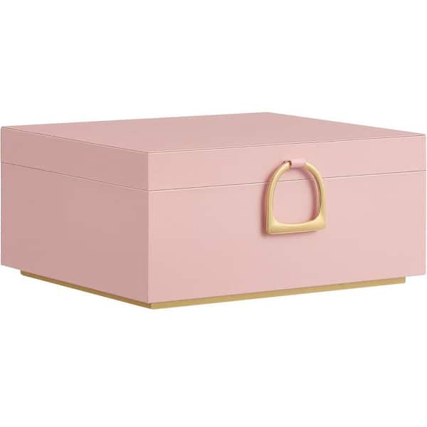 Elegant 2-Layer Jewelry Box with Handle, Jelly Pink UMQWY3 - The Home Depot