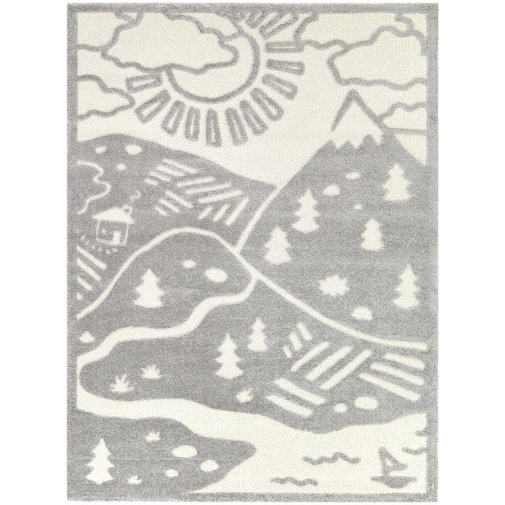 BALTA Sherwood Cream 5 ft. x 7 ft. Mountains Area Rug 3122478 - The ...