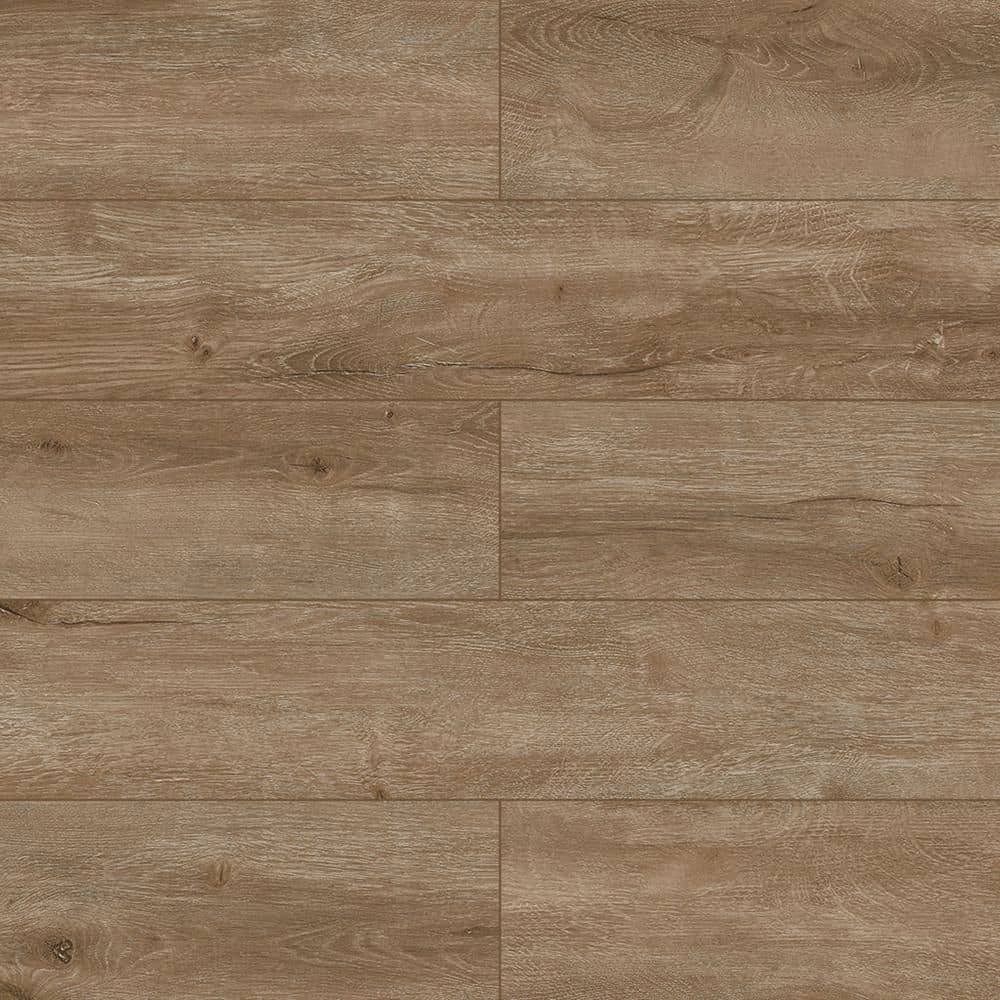 DOTFLOOR Green Ash 12-MIL x 7.17 in. W x 48 in. L Click Lock Waterproof ...