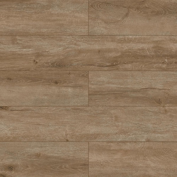 DOTFLOOR Golden Oak 12-MIL x 7.17 in. W x 48 in. L Click Lock ...