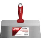 Level 5 12 in. Stainless Steel Taping Knife with Soft Grip 5-137
