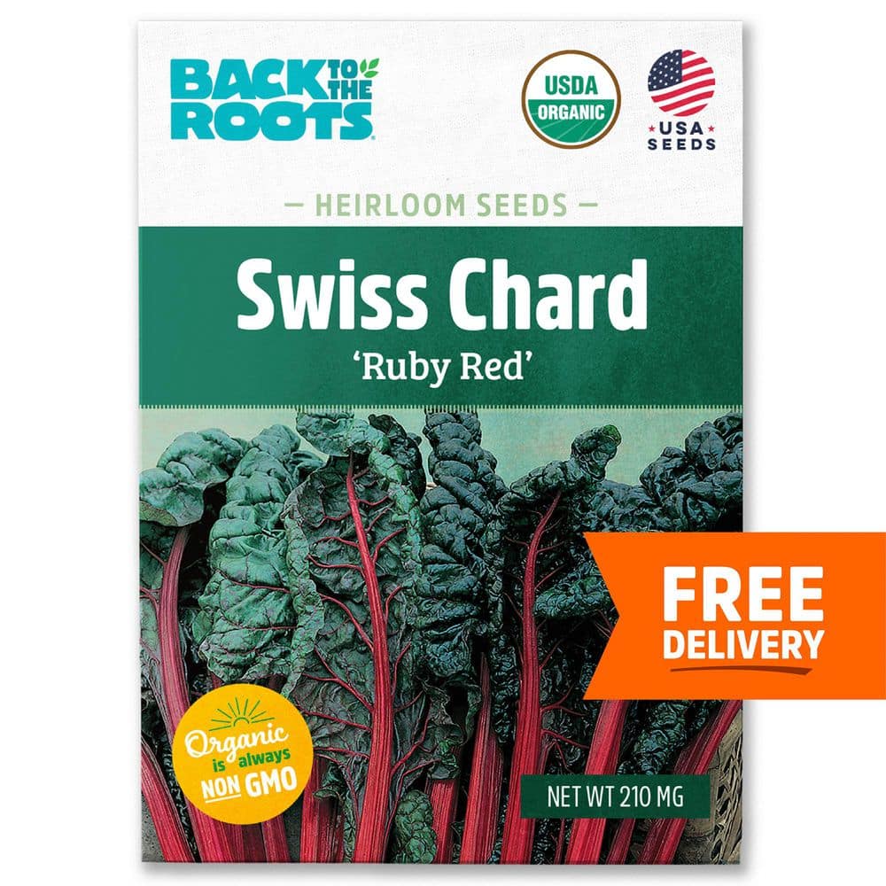 Back to the Roots Organic Ruby Red Swiss Chard Seed (1-Pack) 46033 ...