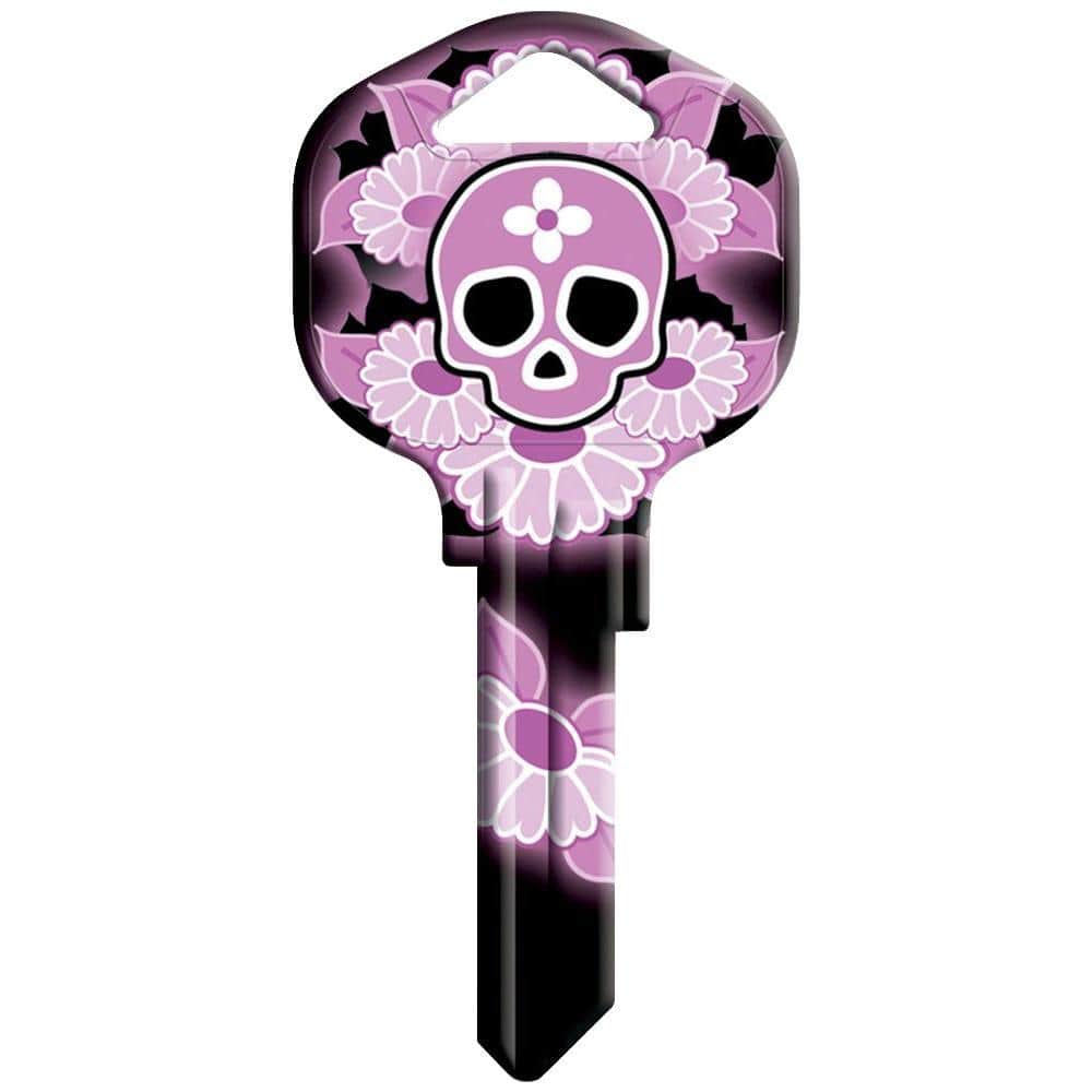 HY-KO Pink Skull Key 15005KW1-SKLP - The Home Depot