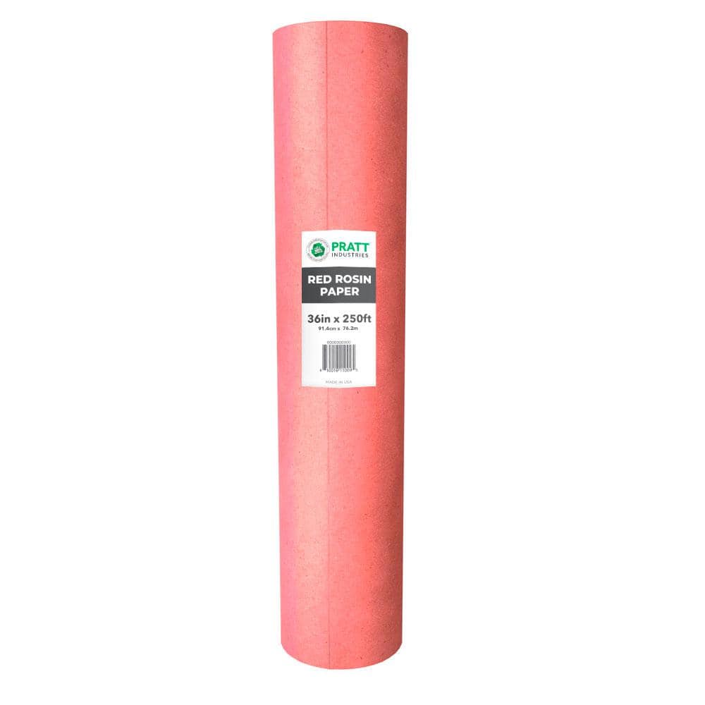 PRATT INDUSTRIES 3 ft. x 250 ft. Red Rosin Drop Cloth Paper Roll ...