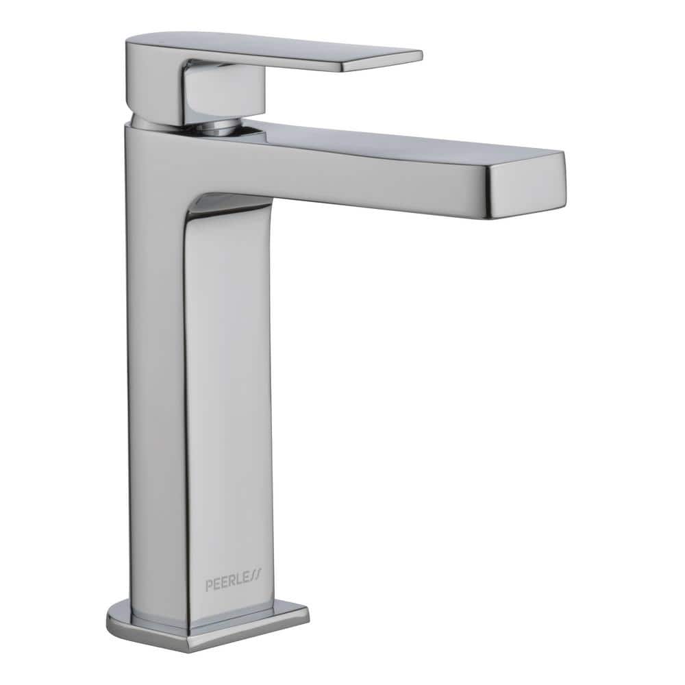 Peerless Xander Single Handle High Arc Single Hole Bathroom Faucet in ...