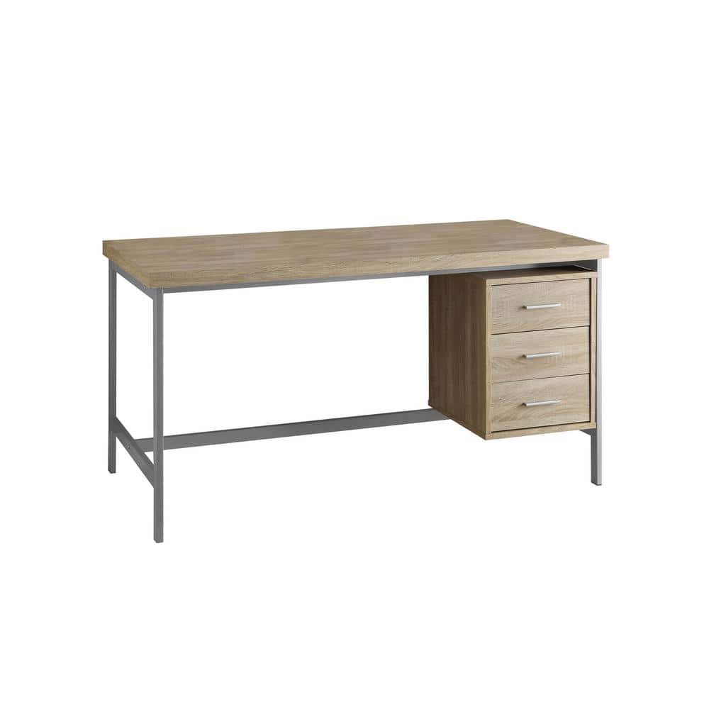Natural Computer Desk HD7245 - The Home Depot