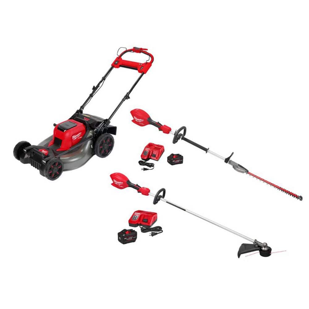Milwaukee M18 FUEL Brushless Cordless 21 in Walk Behind Dual Battery ...