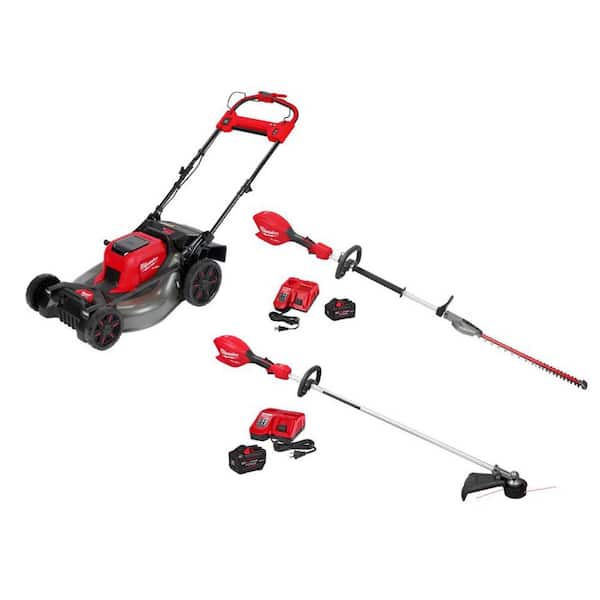 Milwaukee M18 FUEL Brushless Cordless 21 in Walk Behind Dual Battery ...