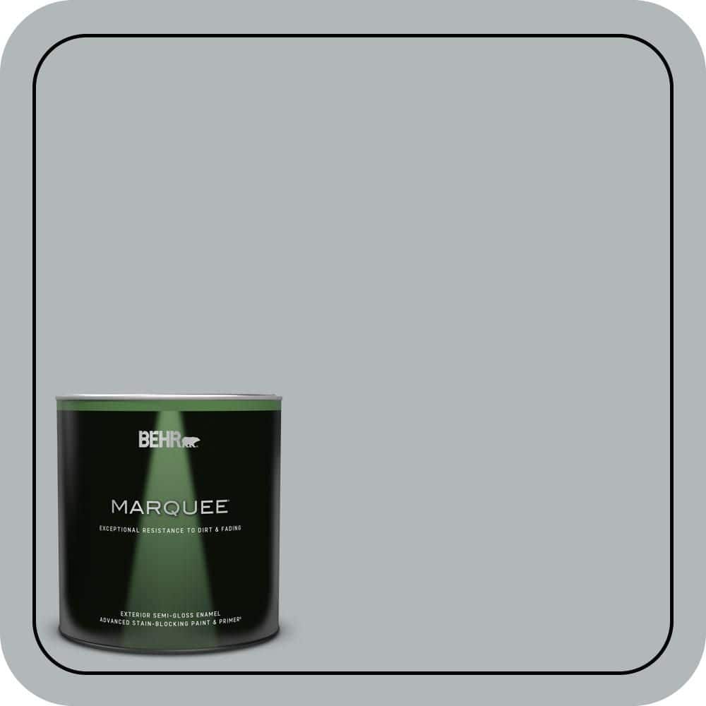 BEHR MARQUEE 1 qt. #N450-3 Meteor Shower Semi-Gloss Enamel Exterior ...