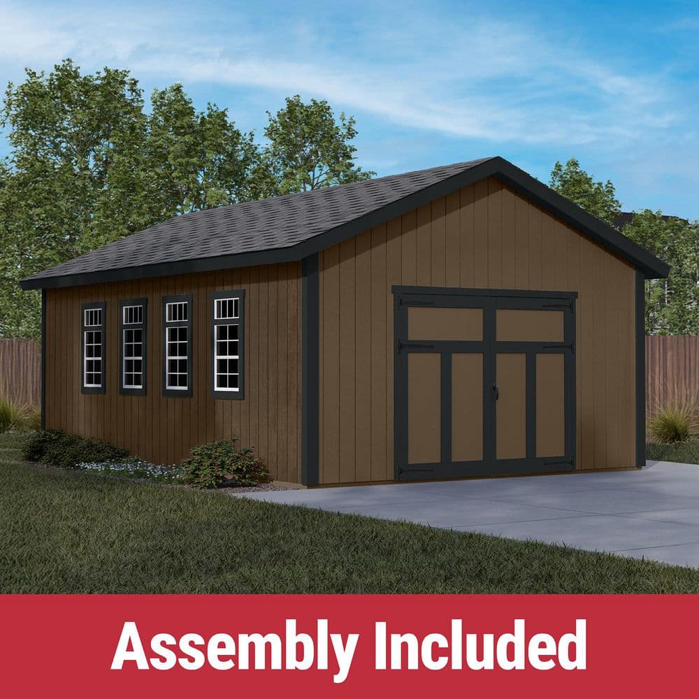 Handy Home Products Professionally Assembled Camden 16 ft. x 22 ft ...