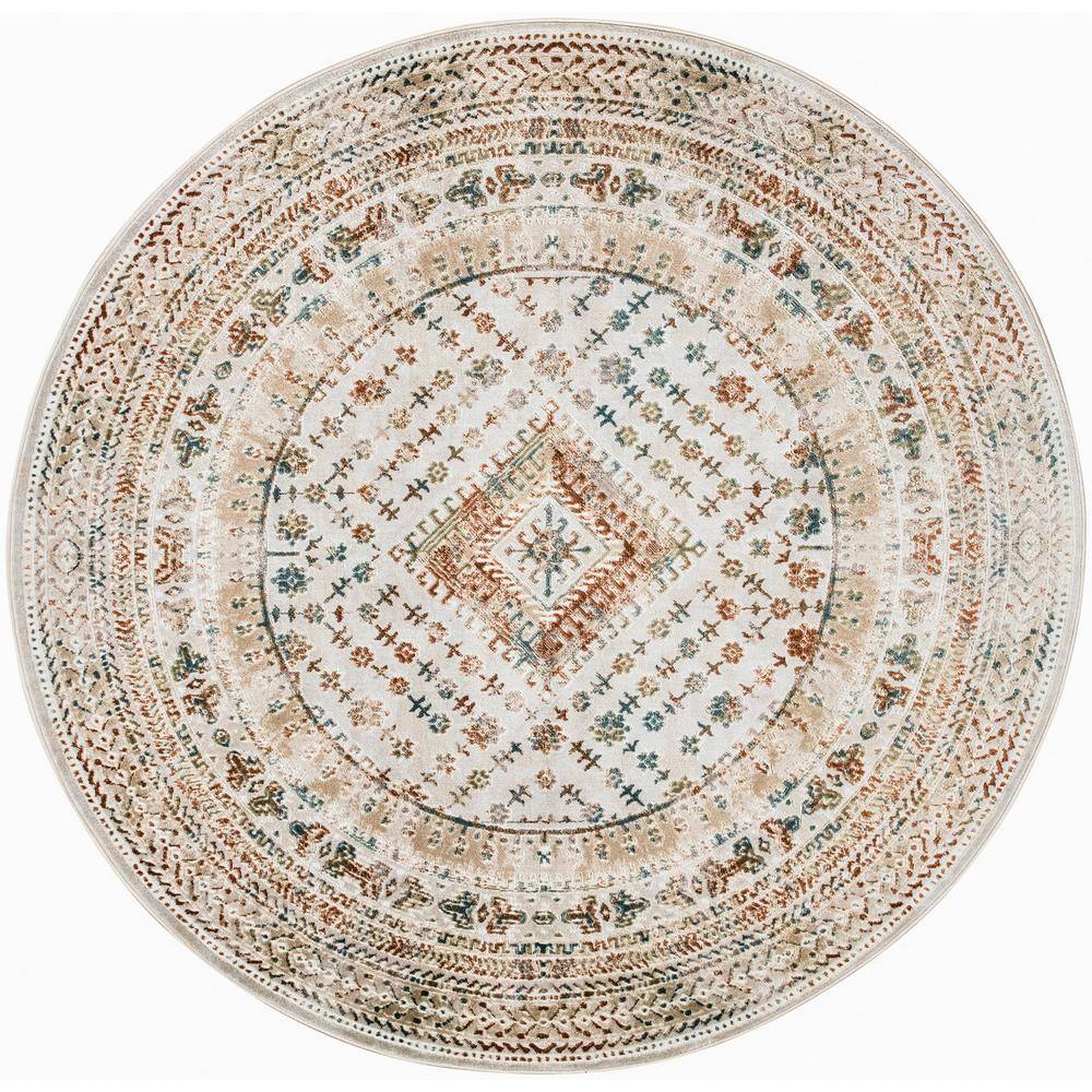 Nourison Thalia Beige Multicolor 8 ft. x 8 ft. All-over design ...