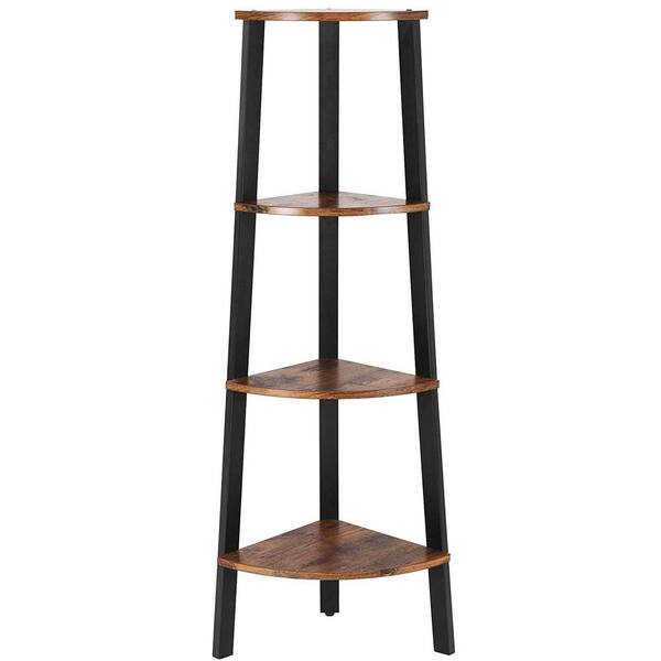 Muscle Rack Vintage 4-Shelf Corner Bookcase RCS131349-4 - The Home Depot