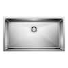 Blanco QUATRUS R15 32 in. Undermount Single Bowl 18-Gauge Stainless ...