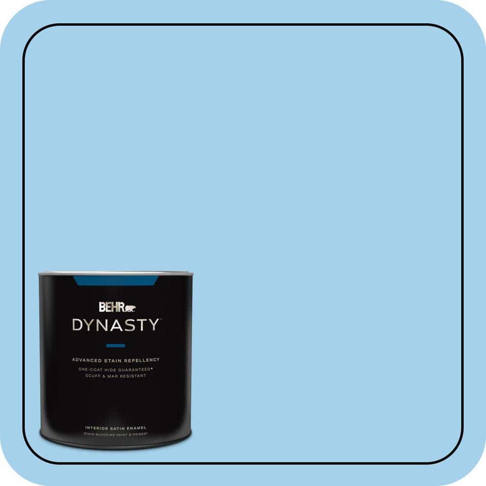 BEHR DYNASTY 1 qt. #550A-3 Little Pond Satin Enamel Interior Stain ...