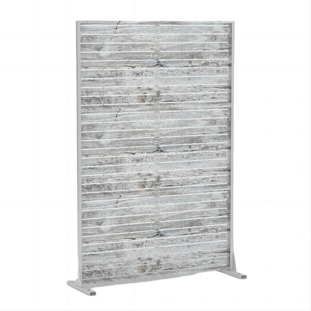 Dovelina 72 in. Galvanized Metal Rectangle Outdoor Privacy Screens ...