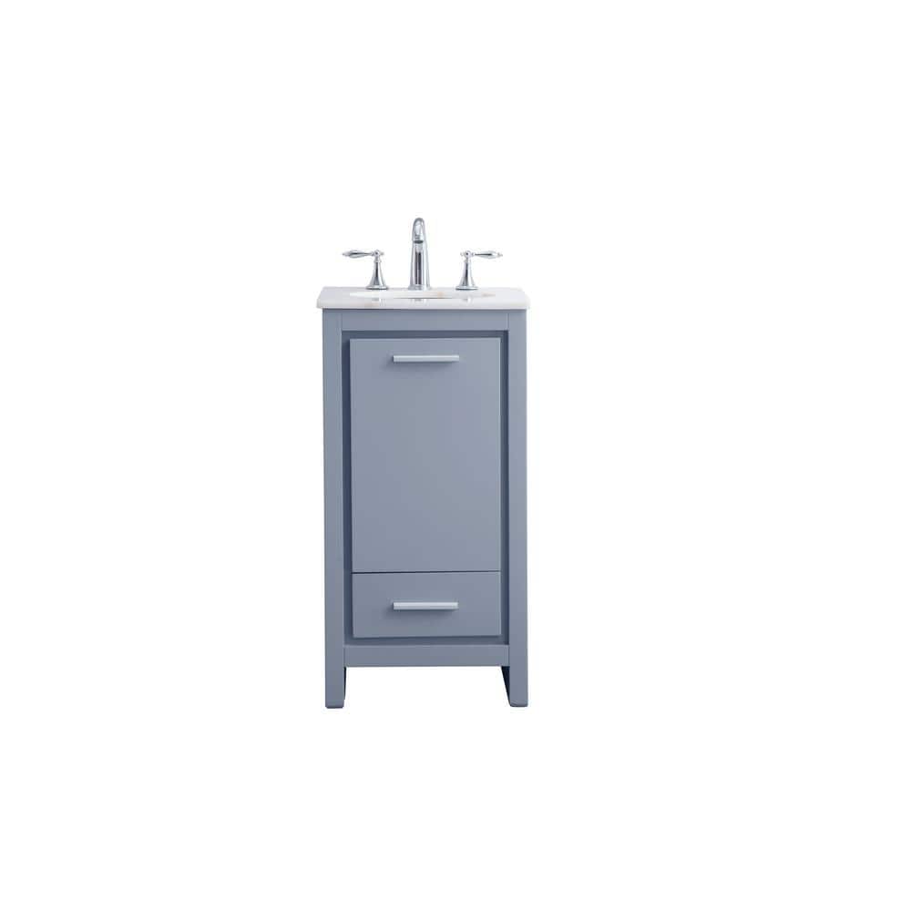 Timeless Home 19 in. W x 18 in. D x 35 in. H Single Bathroom Vanity in ...