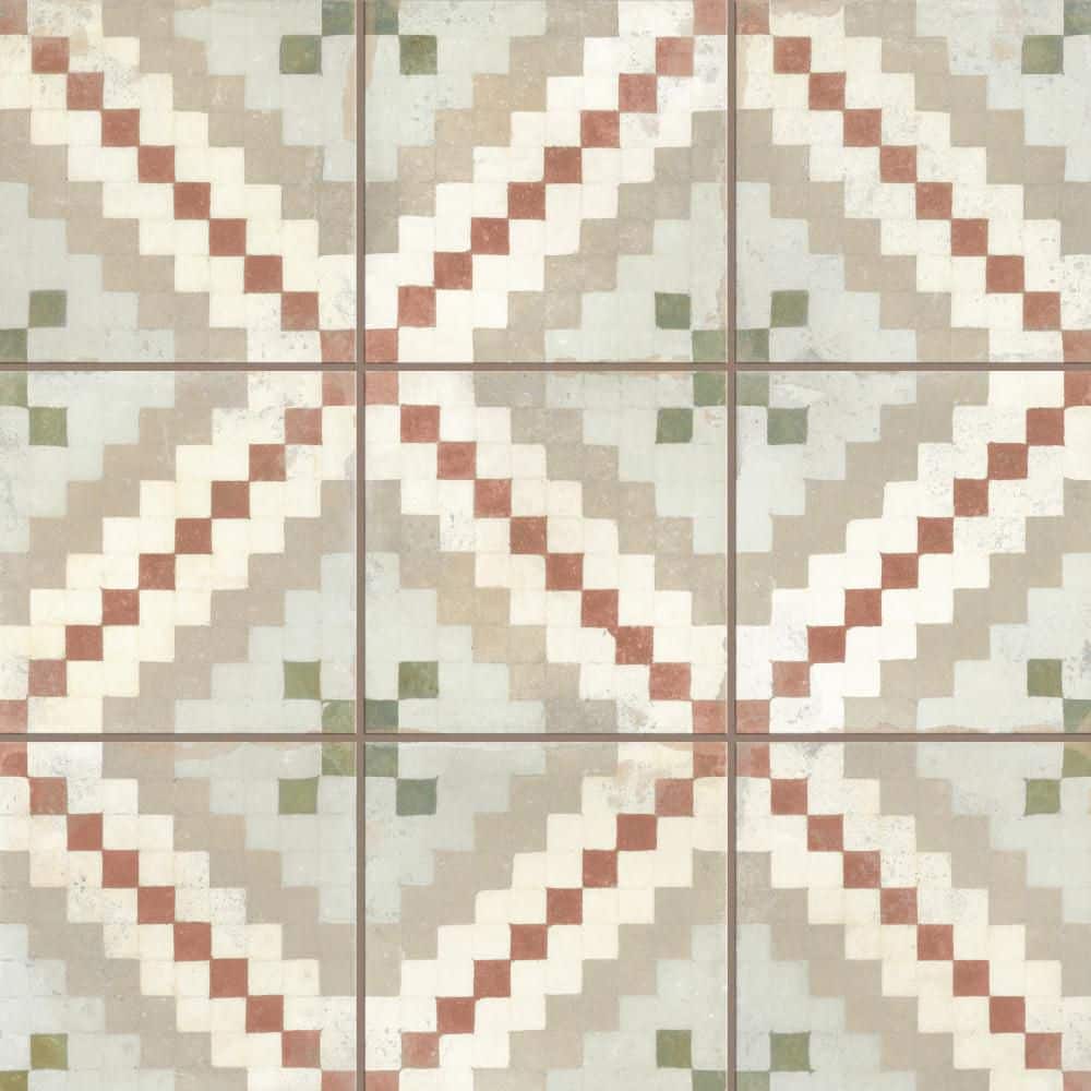 Merola Tile Kings Valentia Ruzafa 9 in. x 9 in. Porcelain Floor and ...