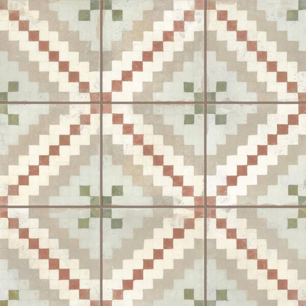 Merola Tile Kings Valentia Ruzafa 9 in. x 9 in. Porcelain Floor and ...