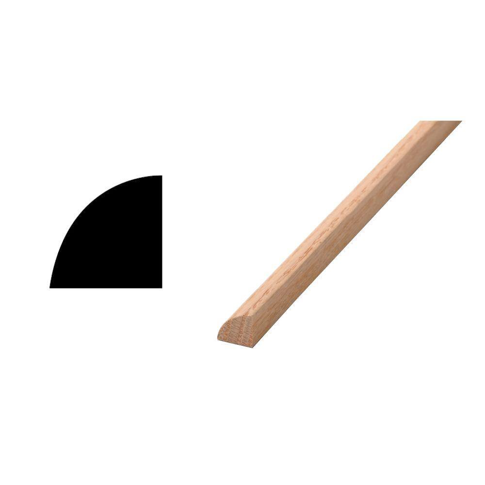 Woodgrain Millwork WM 106 11/16 in. x 11/16 in. Oak Quarter Round ...