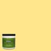 BEHR PREMIUM PLUS 8 oz. #370A-3 Bicycle Yellow Semi-Gloss Interior ...