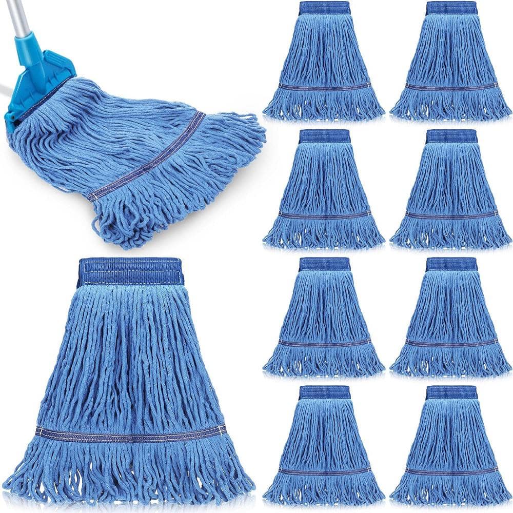 ITOPFOX 11.8 in. String Mop Cotton Mop Head (10-Pack) HDPH032OT045 ...