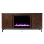 Dover 44.75 in. W Electric Fireplace in Ivory HD90633