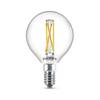 Philips 40-Watt Equivalent Ultra Definition G16.5 Clear Glass Dimmable ...