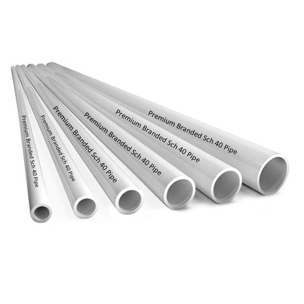 VENTRAL 2 in. x 2 ft. Schedule 40 PVC Plain-End Pressure Pipe PI000-43 ...