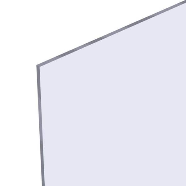 Optix 24 in x 48 in x 0.118 in Shatter Resistant Recycled Acrylic Sheet ...