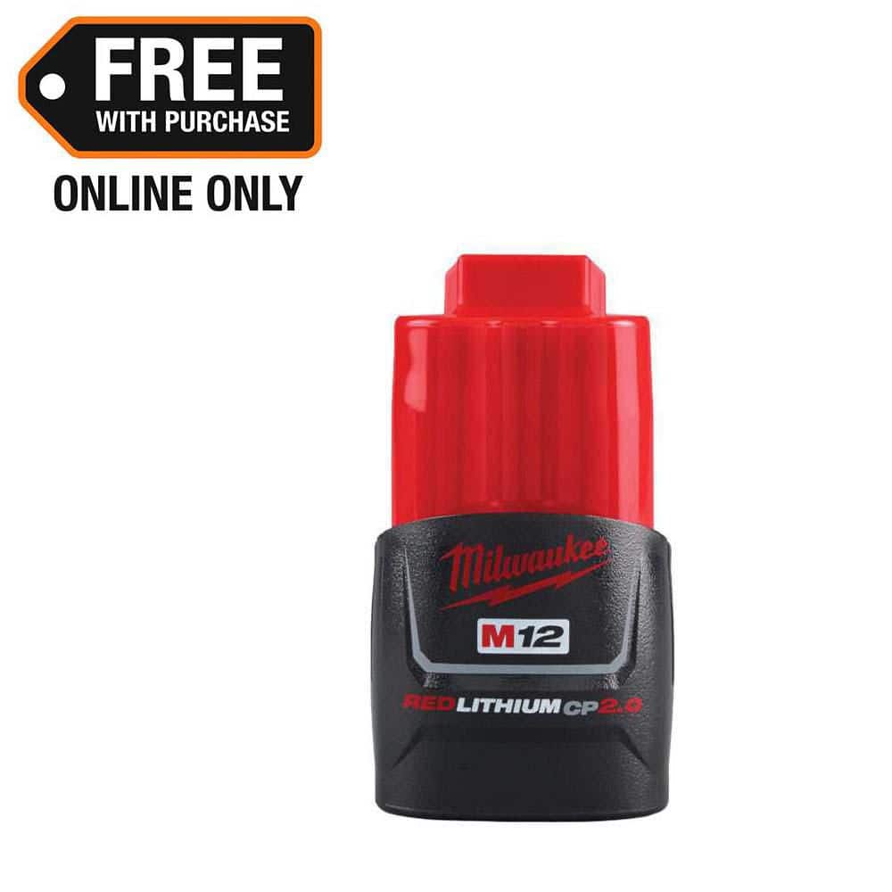Milwaukee M12 12-Volt Lithium-Ion 2.0 Ah Compact Battery Pack 48-11 ...