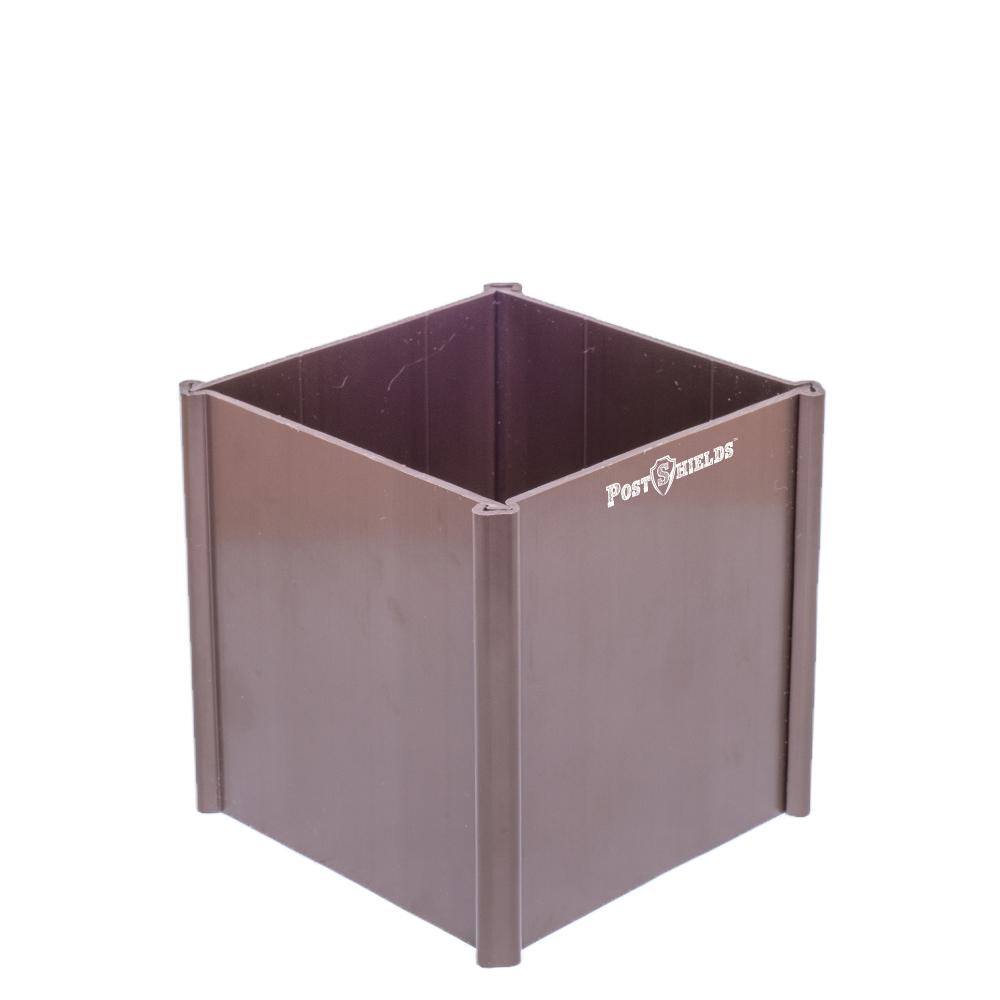 Post Shields 3.5 in. x 3.5 in. x 4 in. H Post Wrap in Bronze 11020 ...