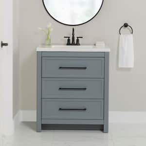 Home Decorators Collection Hailey 31 in. Single Sink Soft Beige Bath ...