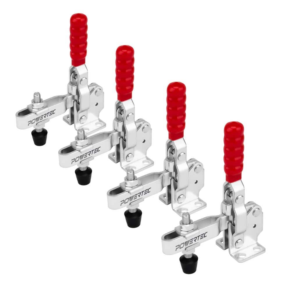 ‎POWERTEC 500 lbs. Vertical Quick Release Toggle Clamp, 4-7/8 in. Max ...